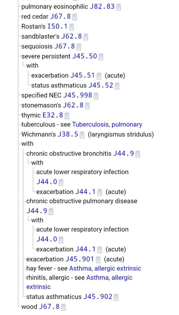 Asthma ICD 10 - Coding Guidelines along with Examples